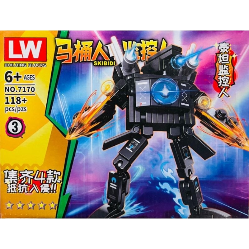 Jual Titan skibidi toilet figure Brick figure robot Titan skibidi ...