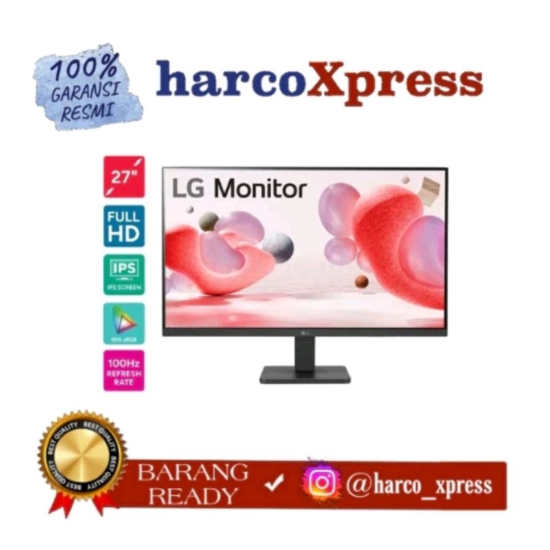 Jual Monitor LED LG 27MR400 IPS 100hz freesync bezeless hdmi vga 27 ...