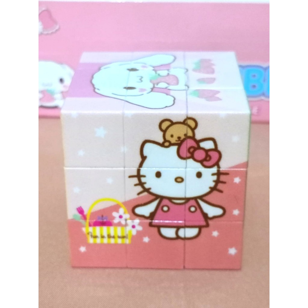 Jual magic cube sanrio rubik sanrio karakter 3x3x3 mainan asah otak ...