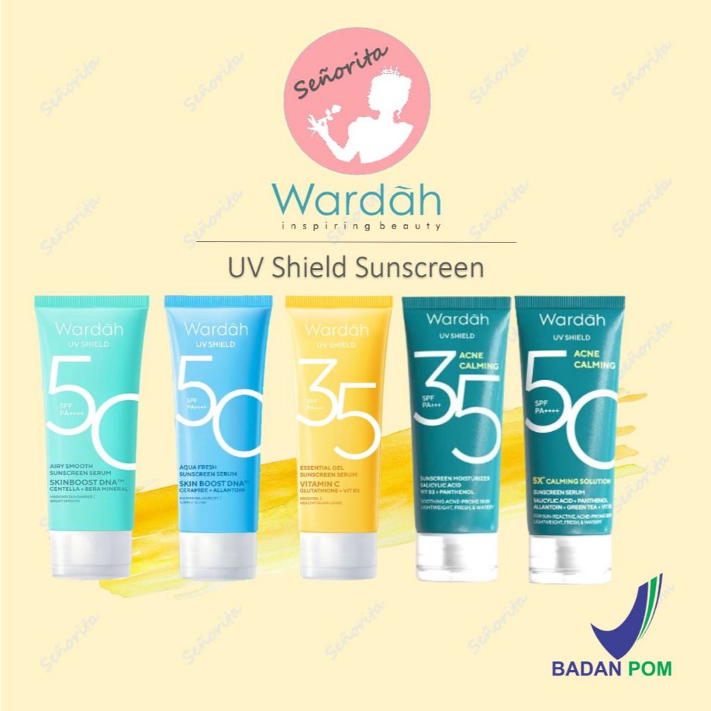 Jual Wardah UV Shield Essential Sunscreen Gel SPF 30 PA +++ 40 ml/ Aqua ...