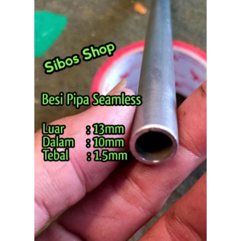 Jual Pipa Besi semalles OD 13 mm ID 10 mm Tebal 1,5 mm Panjang 100 cm ...
