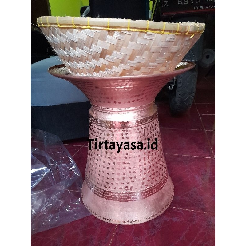 Jual Seeng tembaga asli dandang tembaga free kukusan bambu uk 30 ...