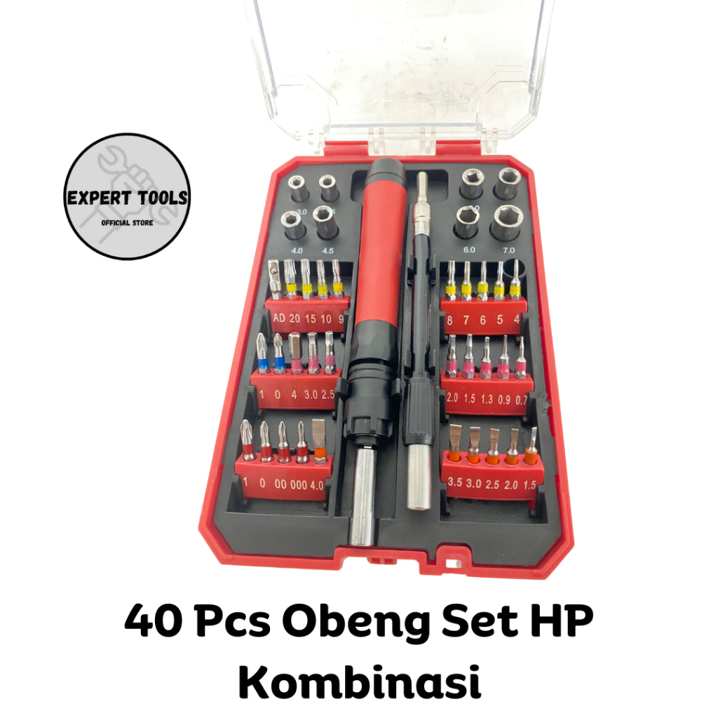 Jual Obeng Service Repair Elektronik Repair Kit / Isi 40 Pcs Obeng Set ...