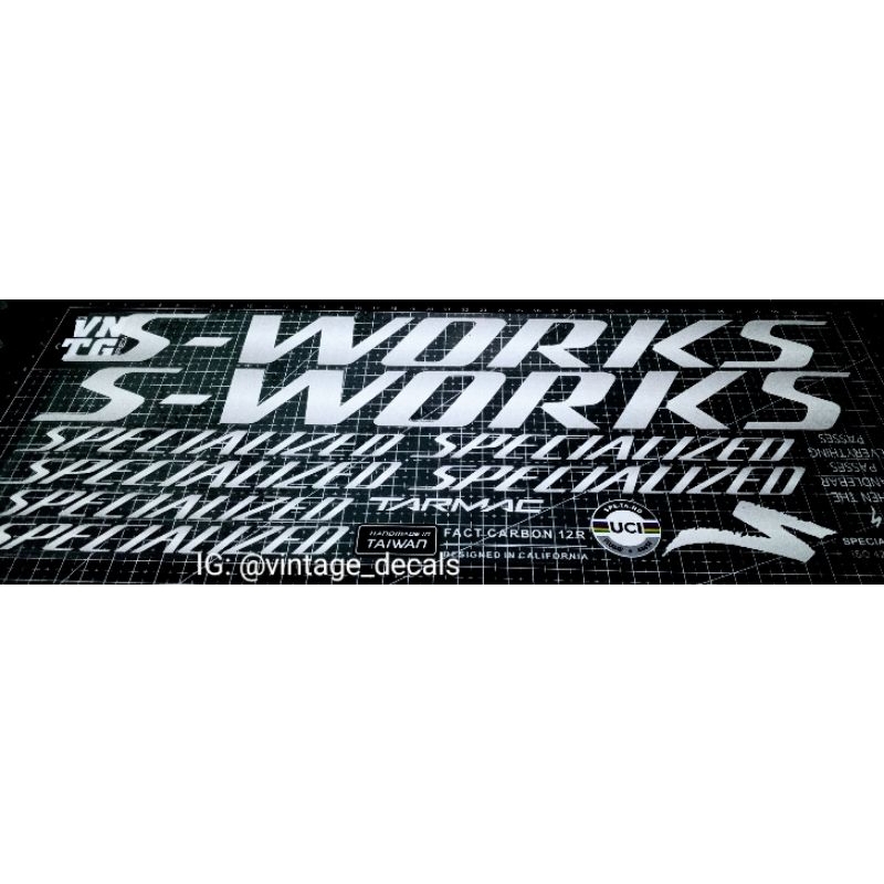 Jual sticker decals replacement S-WORKS tarmac sl7 | Shopee Indonesia