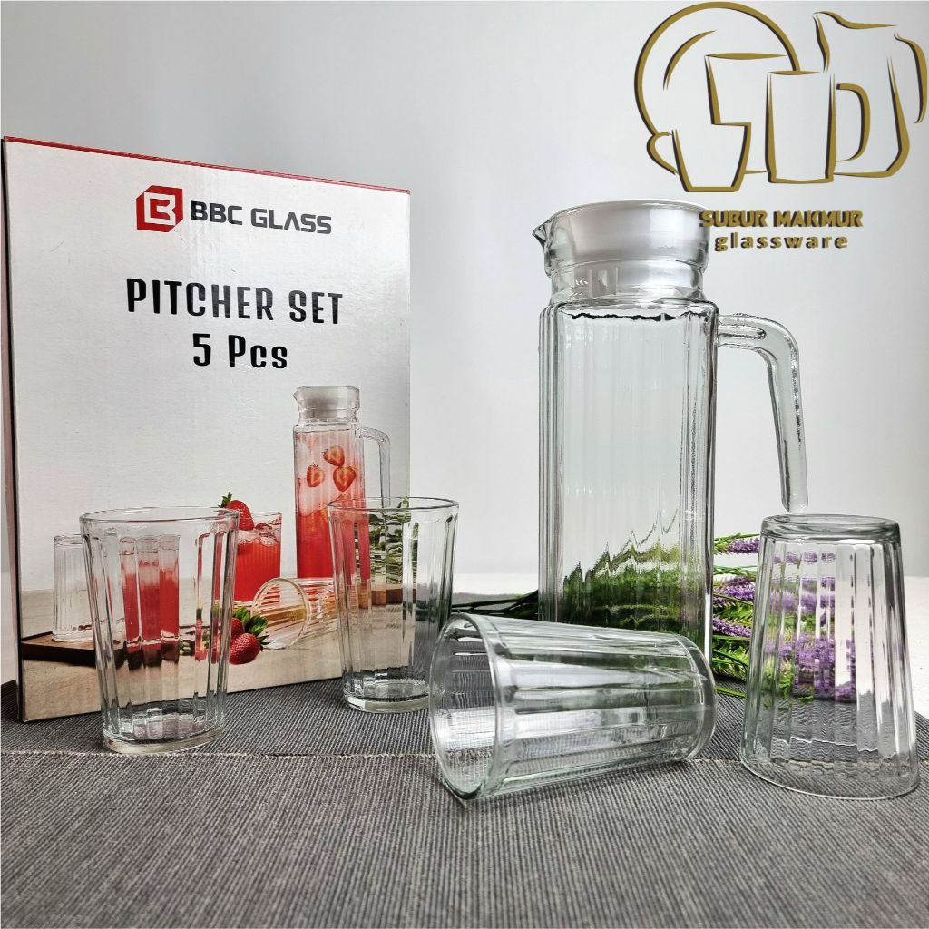 Jual Pitcher Set isi 5 Pcs (PSTB71). 4 Pcs Gelas + 1 Pcs Teko 1000ml ...