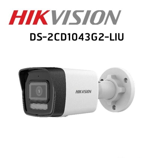 Jual HIKVISION 4 MP Smart Hybrid Light Fixed Bullet Network Camera DS-2CD1043G2-LIU | Shopee ...
