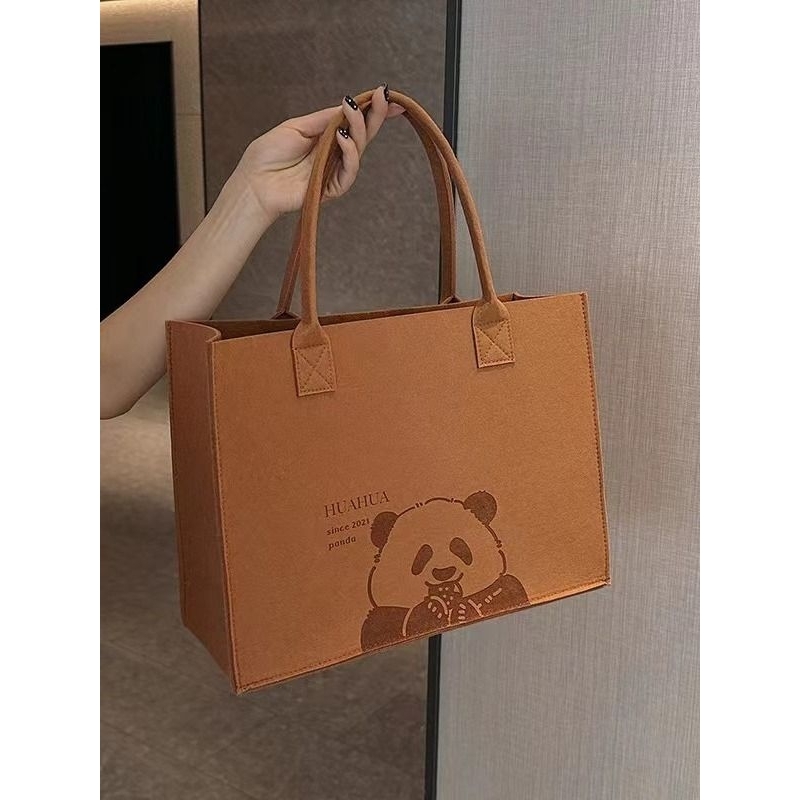 Jual Tote Bag Panda Hua Hua BGREG007 Lucu Imut Unik | Shopee Indonesia