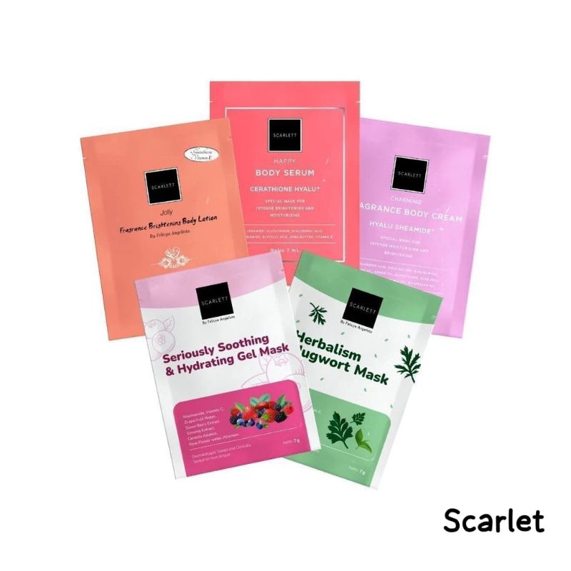 Jual SCARLET HYDRATING GEL MASK / MUGWORT MASK | Shopee Indonesia