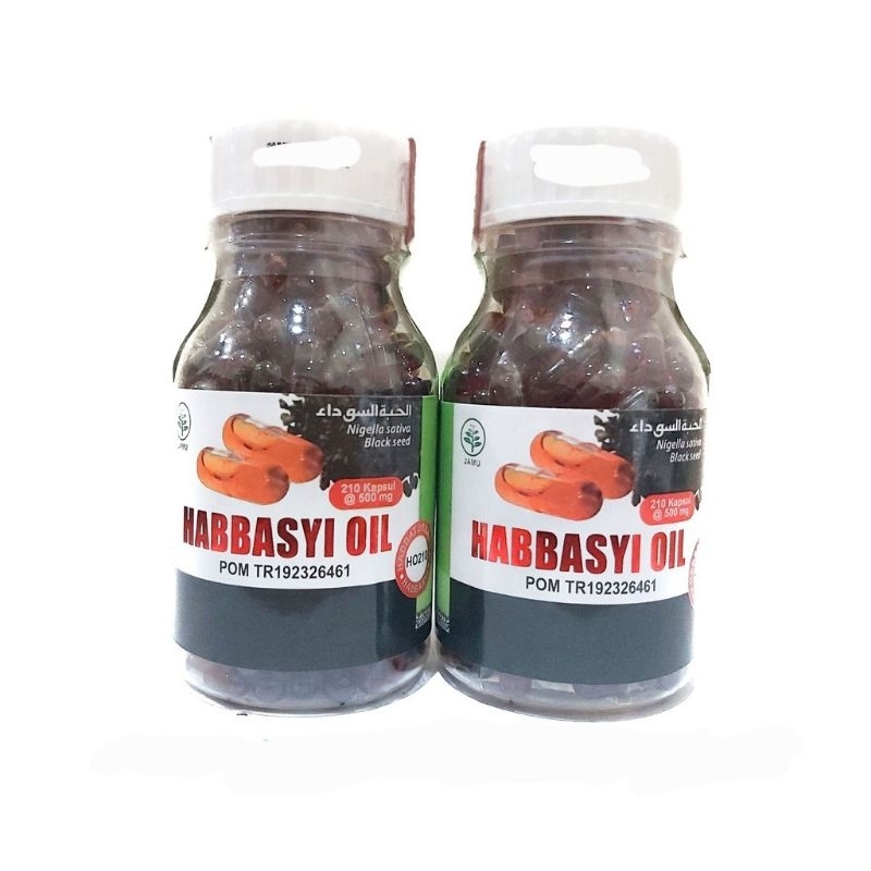 Jual Habbasyi Oil 210 100 75 Kapsul Minyak Habbatussauda Habasyi Oil ...