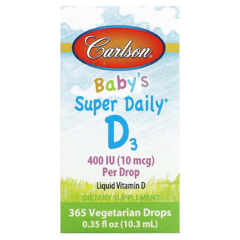Jual Carlson Baby's D3 400iu (10mcg) Per Drop Liquid Vitamin D | Shopee ...