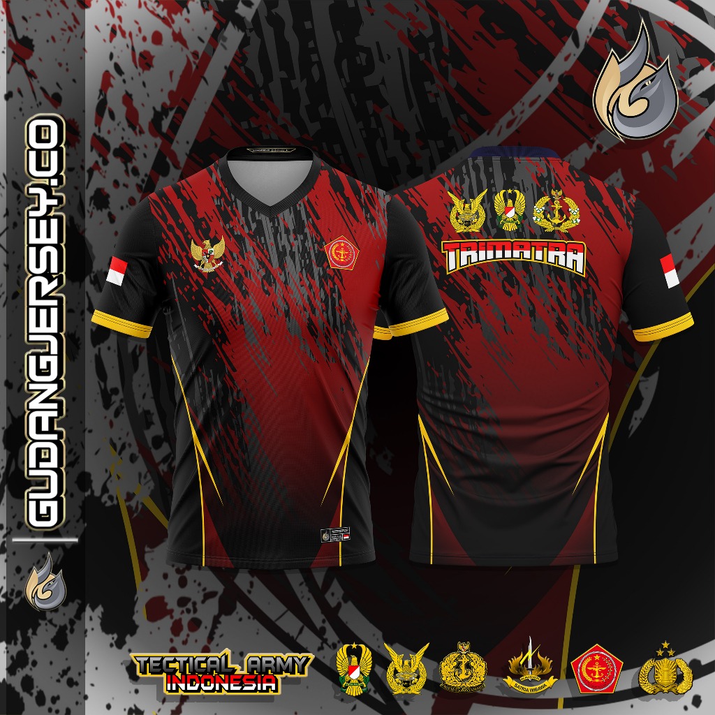 Jual JERSEY TNI AD / TNI AL / TNI AU / POLRI FREE CUSTOM LOGO | Shopee ...