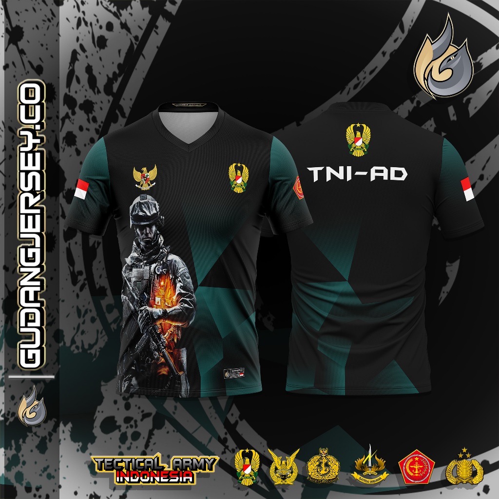 Jual JERSEY TNI AD / TNI AL / TNI AU / POLRI FREE CUSTOM LOGO | Shopee ...