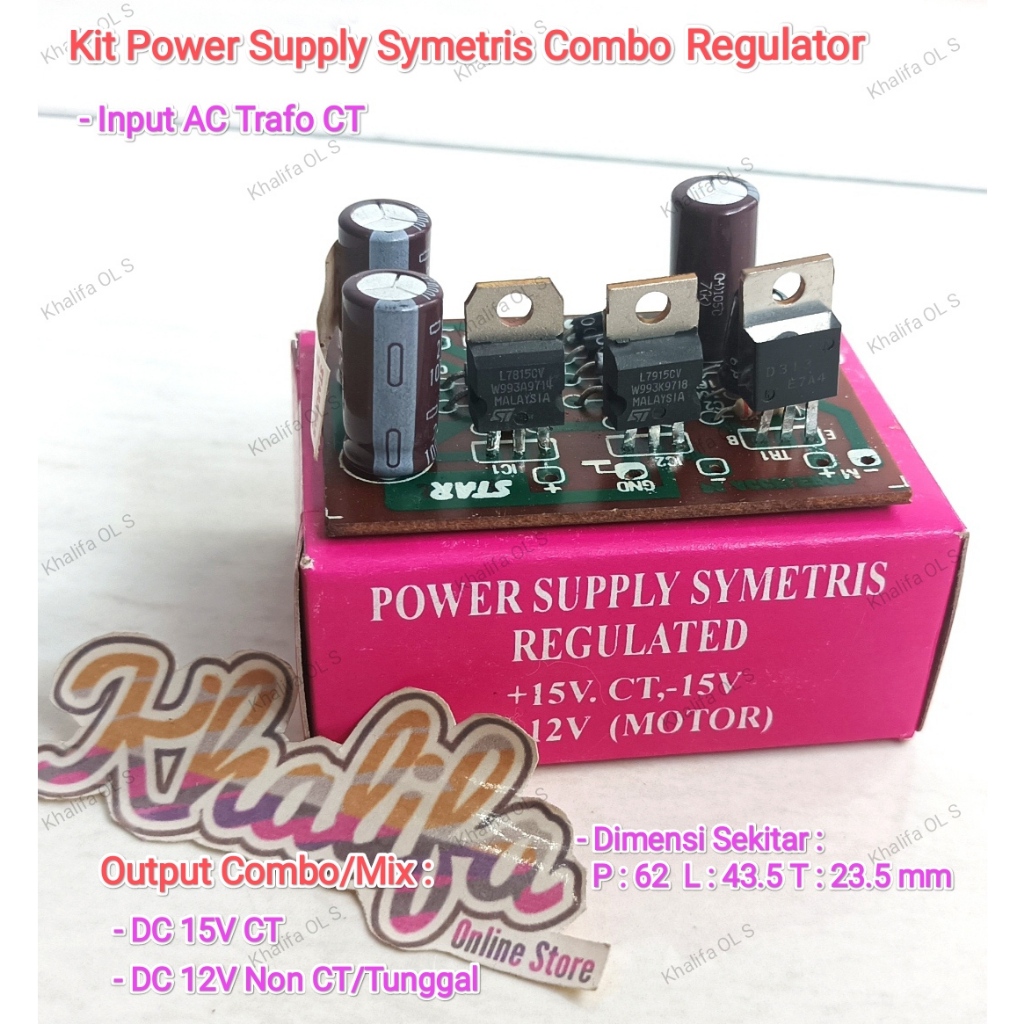 Jual DIY Kit PSU Power Supply Suplay Suplly Suplai Symestris Cymetris ...