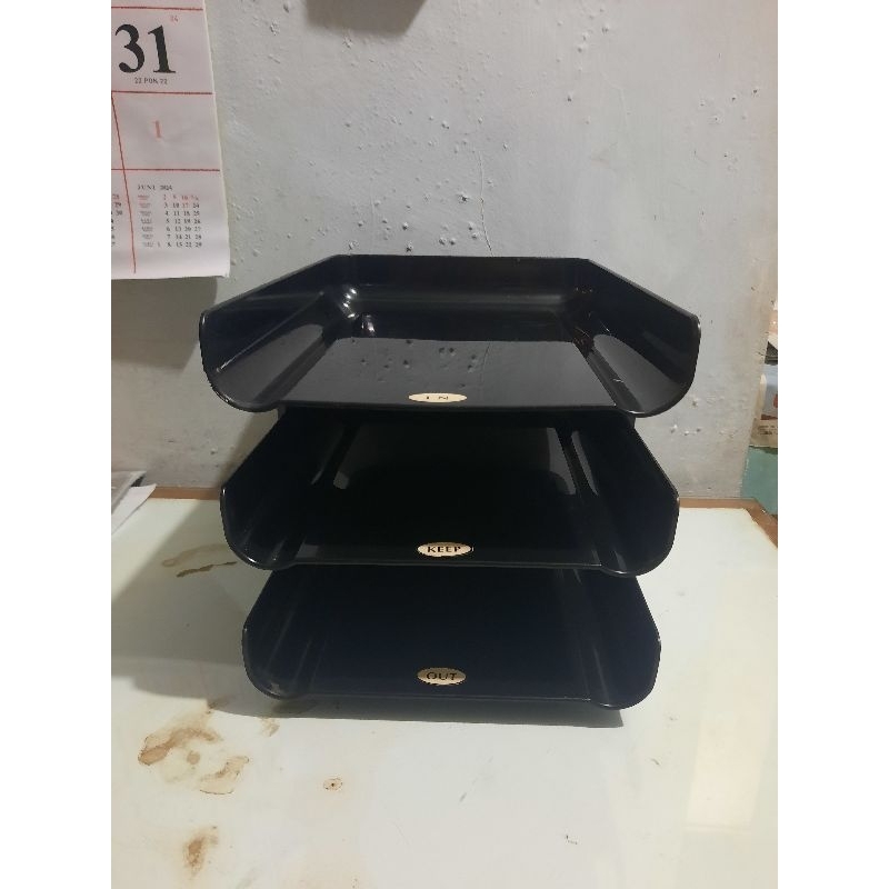 Jual Rak dokumen kertas - rak dokumen kertas 3 susun second | Shopee ...