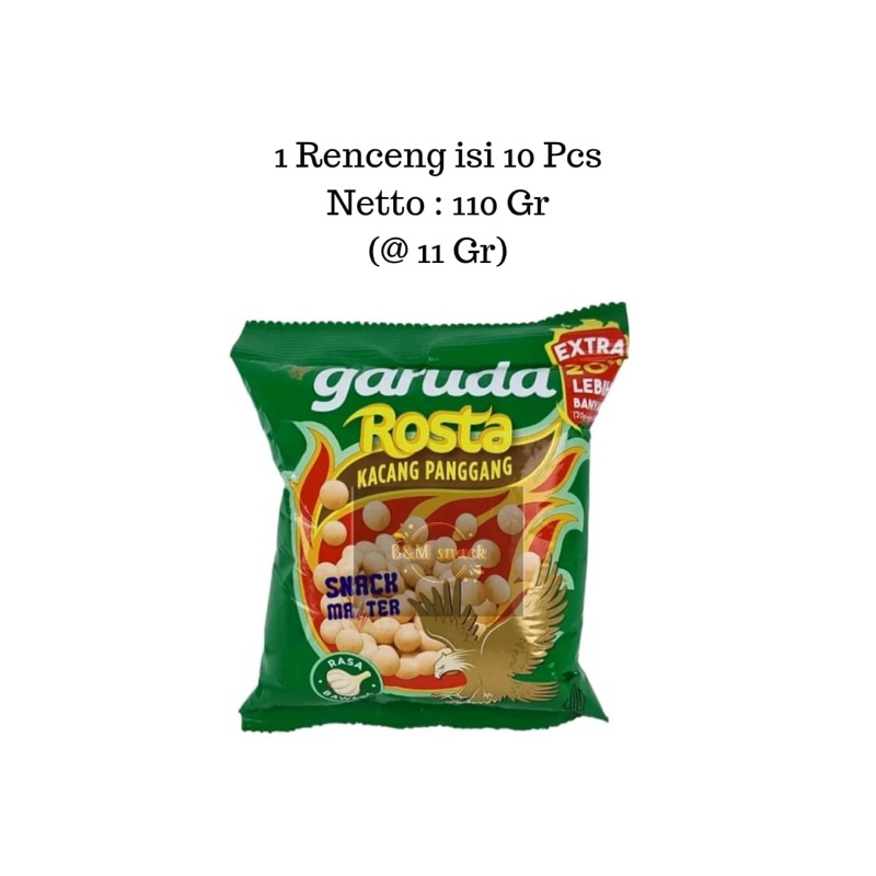 Jual Garuda Rosta Kacang Oven Rasa Bawang 10 x 11gr | Shopee Indonesia