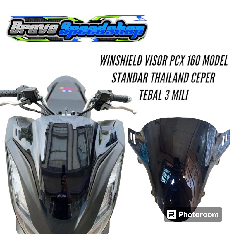 Jual Visor variasi honda pcx 160 model thailand ceper bahan tebal 3 ...