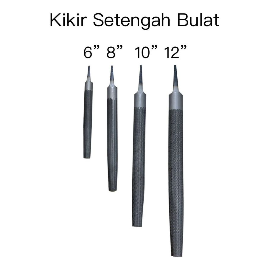 Jual Kikir Besi Setengah Bulat / Kikir Besi Setengah Lingkar 6” / 8 ...