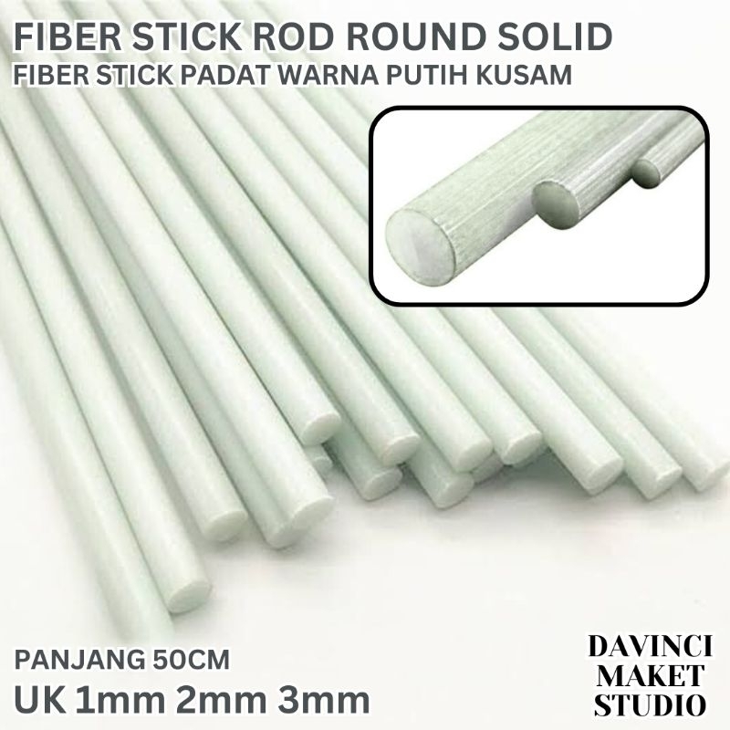 Jual Fiber Stick Round Solid - Batang Fiber Bulat Padat 1mm 2mm 3mm ...