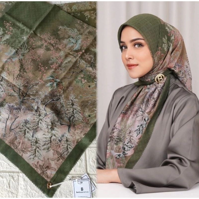 Jual Hijab Buttonscarves Jilbab Segi Empat Buttonscarves | Shopee Indonesia