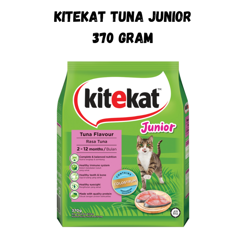 Jual Kitekat Junior Tuna Dry Cat Food Kemasan Freshpack 370 gram ...