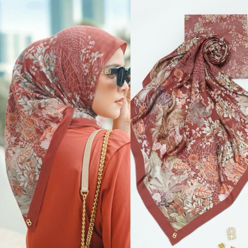 Jual Hijab Buttonscarves Jilbab Segi Empat Buttonscarves | Shopee Indonesia