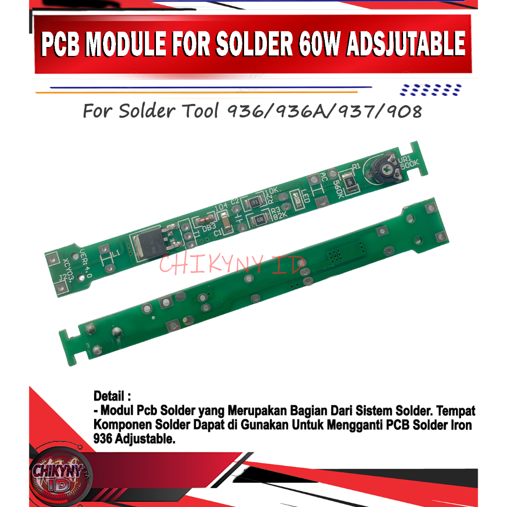 Jual PCB MODULE KIT FOR SOLDER 60W 936 ADJUSTABLE | Shopee Indonesia