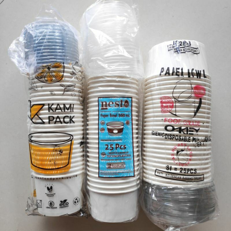 Jual Paperbowl/Paperbowl 650 ml/Paperbowl 800 ml/Paperbowl 500/mangkok ...