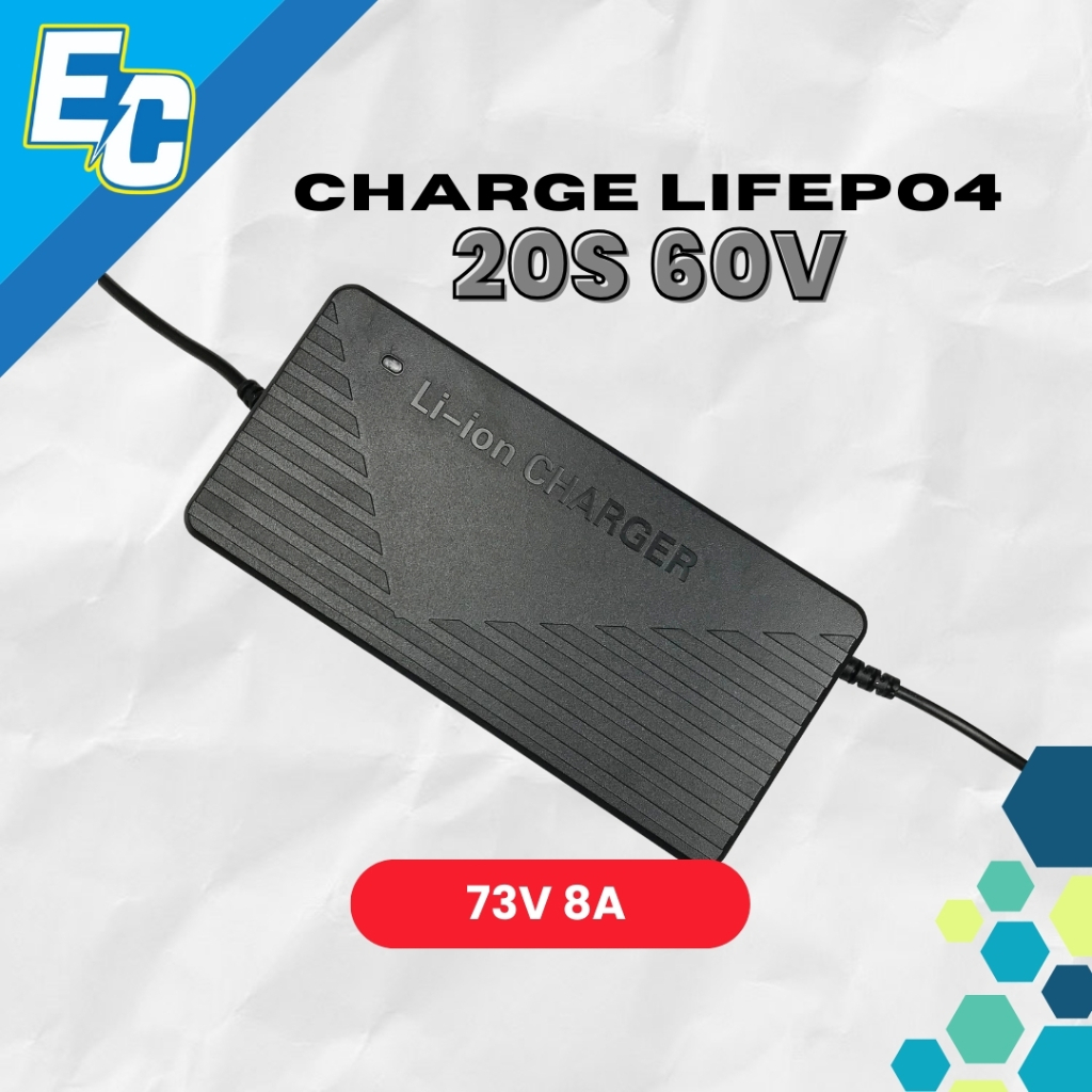 Jual Charger baterai lithium lifepo4 motor listrik 20S 60V 8A 73V new ...