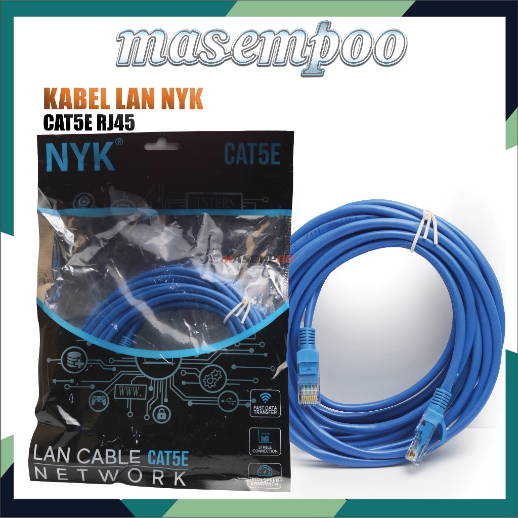 Jual Kabel LAN NYK 5 Meter - Kabel UPT 5M pabrikan | Shopee Indonesia