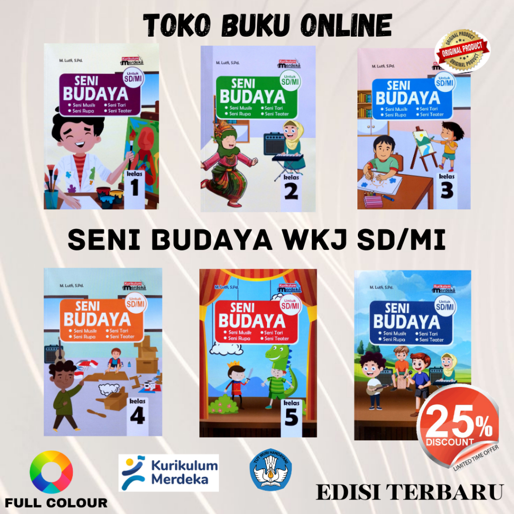 Jual Buku Siswa Pendamping SENI BUDAYA WKJ (Wahana Karya Jaya) Kelas 1,2,3,4,5,6 SD/MI Kurikulum ...