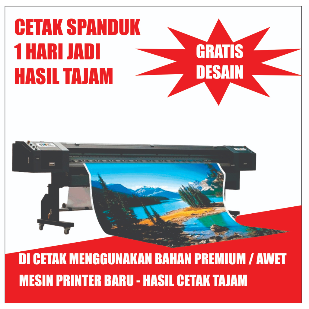 Jual CETAK SPANDUK DAN BANNER CUSTOM HASIL HI RES KUALITAS BAGUS DAN TAJAM SEHARI JADI | Shopee ...
