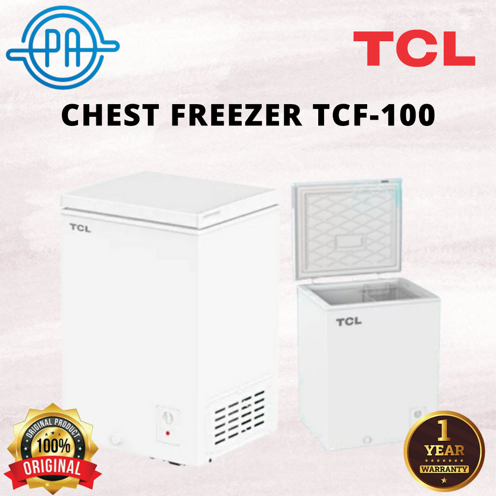 Jual CHEST FREEZER TCL 100L TCF-100 YID / TCF 100YID / TCF100 / TCF 100 ...