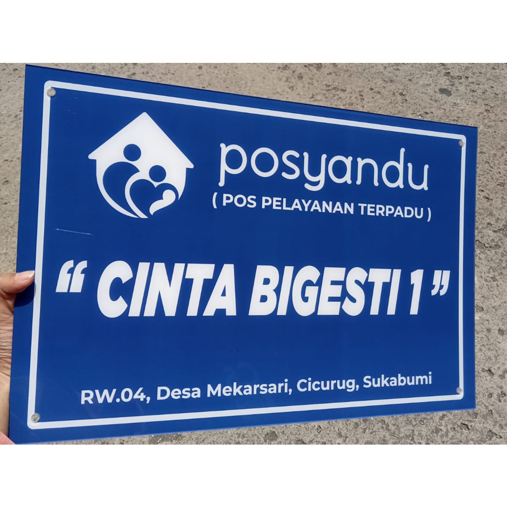Jual Custom Akrilik Plang Nama Jalan Nomor Kos Hotel Rumah Signboard ...