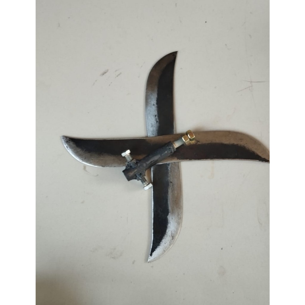 Jual 2 Mata Pisau Pemotong Pencacah Rumput Pakan Ternak Asli Baja 30cm ...