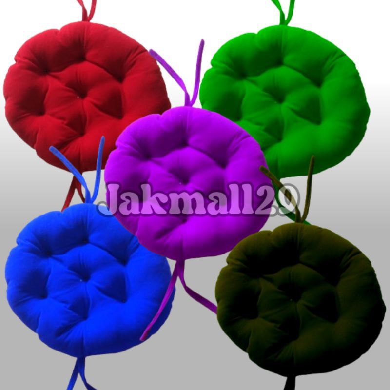 Jual BANTAL ALAS DUDUK BULAT/BANTAL LESEHAN Banyak pilihan warna,merah ...
