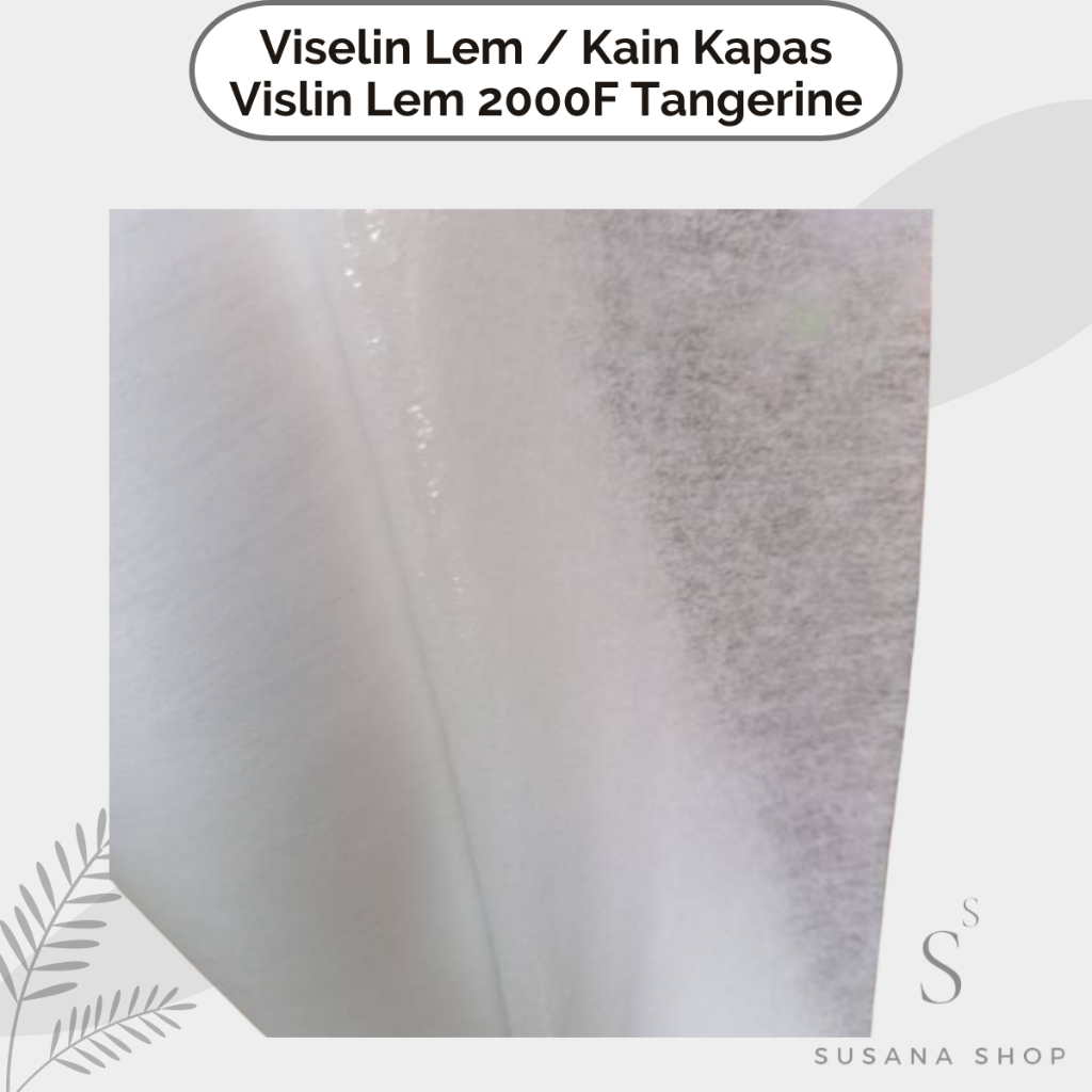 Jual Kain Kapas Viselin Lem 2000F Tangerine per Setengah Meter (1/2 ...