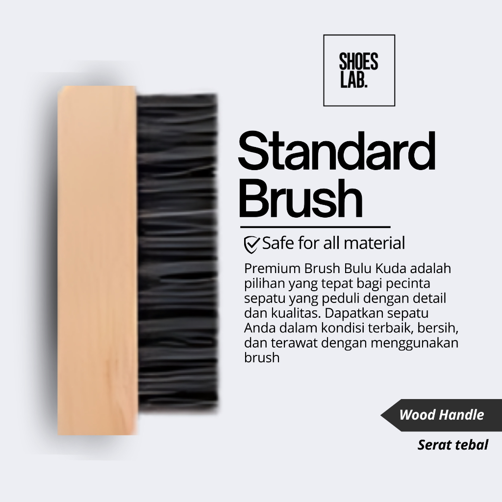 Jual SHOESLAB - Sikat Sepatu Nylon Standard Brush Wood Handle | Shopee ...