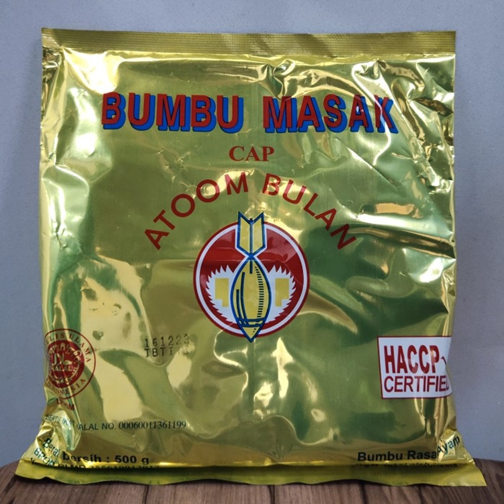 Jual [ 75 CORNER ] Bumbu Masak Cap Atoom Bulan 500 gram Bubuk Tabur ...
