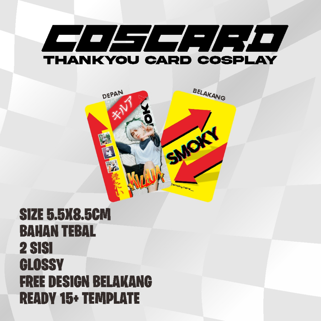 Jual Coscard // Cosplayer Thankyou Card // Photocard Cosplay ...