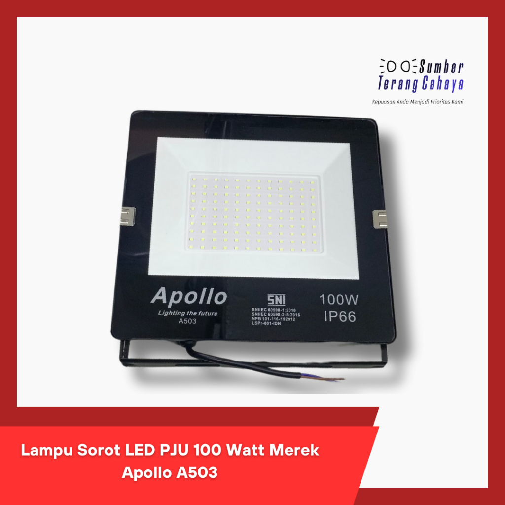 Jual Lampu Sorot LED Lampu Tembak PJU LED 100 Watt/ 200 Watt/ 300 Watt/ 400 Watt Merek Apollo ...