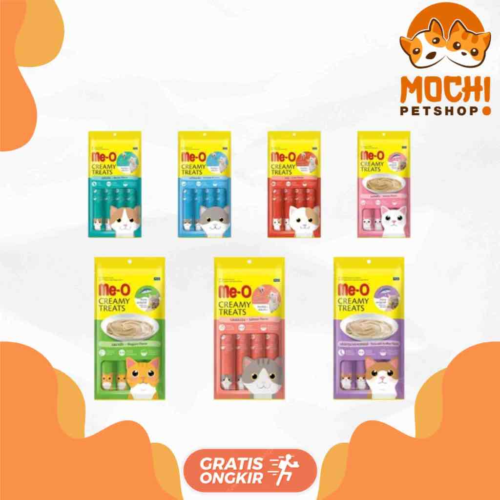 Jual ME-O CREAMY TREATS Meo Creamy Snack Cemilan Basah Kucing Salmon ...