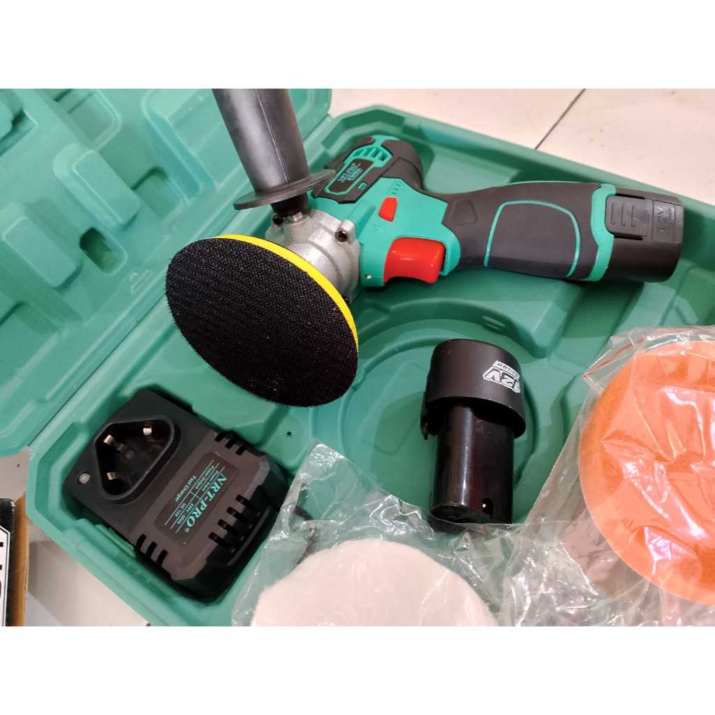Jual Mesin Poles Polish Polishing Polisher Mobil Motor Cordless Battery ...