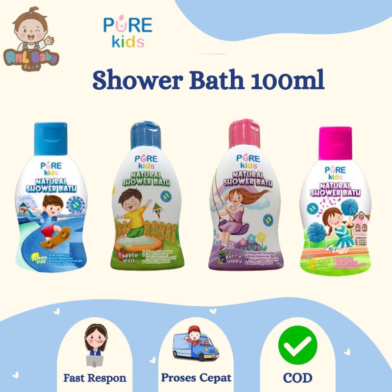 Jual Pure Kids Natural Shower Bath 100ml - Sabun Mandi Anak | Shopee ...