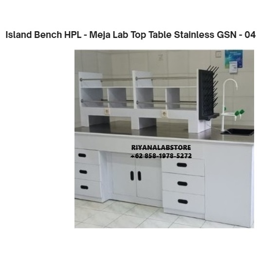 Jual Island Bench HPL - Meja Lab Top Table HPL GSN - 05 | Shopee Indonesia