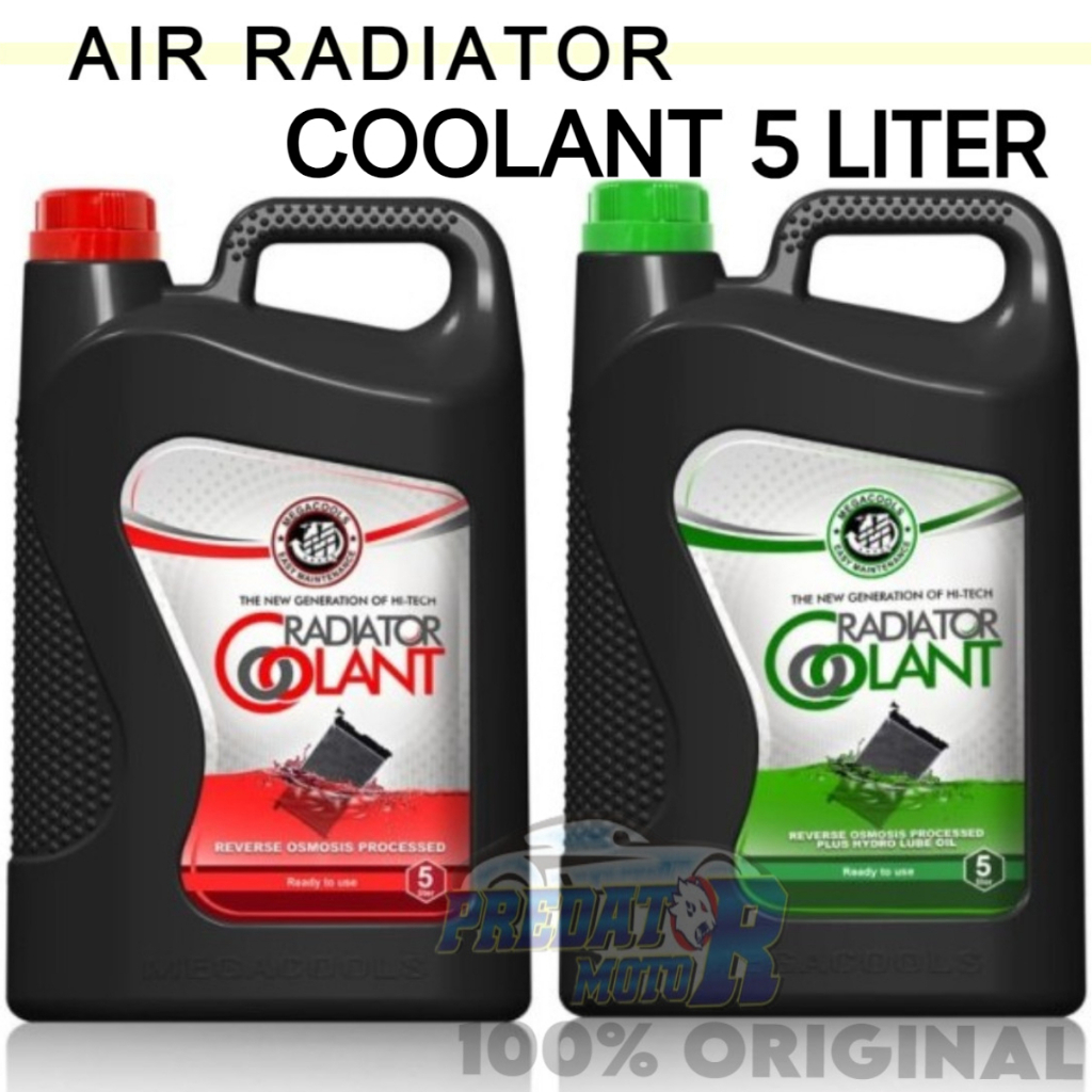 Jual AIR RADIATOR COOLANT 5 LITER PH 7 MEGACOOLS INTERNASIONAL | Shopee ...