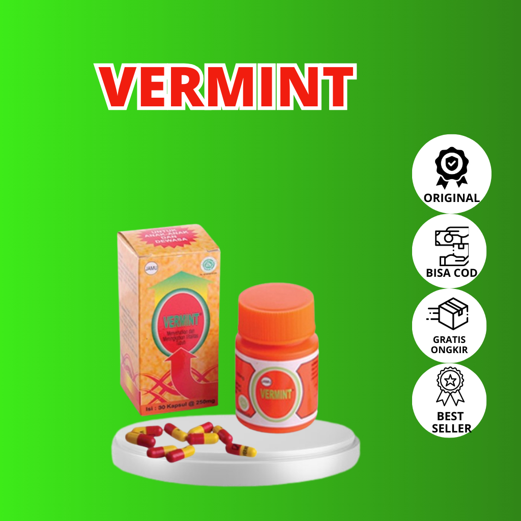 Jual Vermint - Obat Herbal Atasi Demam Berdarah - Isi 30 & 12 Kapsul ...