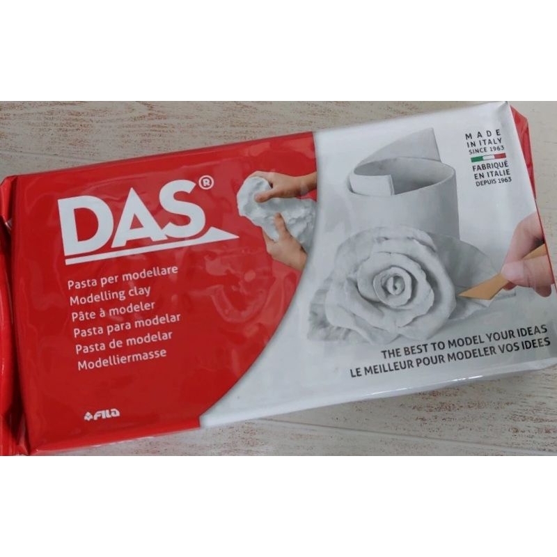 Jual DAS air dry clay putih original DAS modelling 1000 gr | Shopee ...