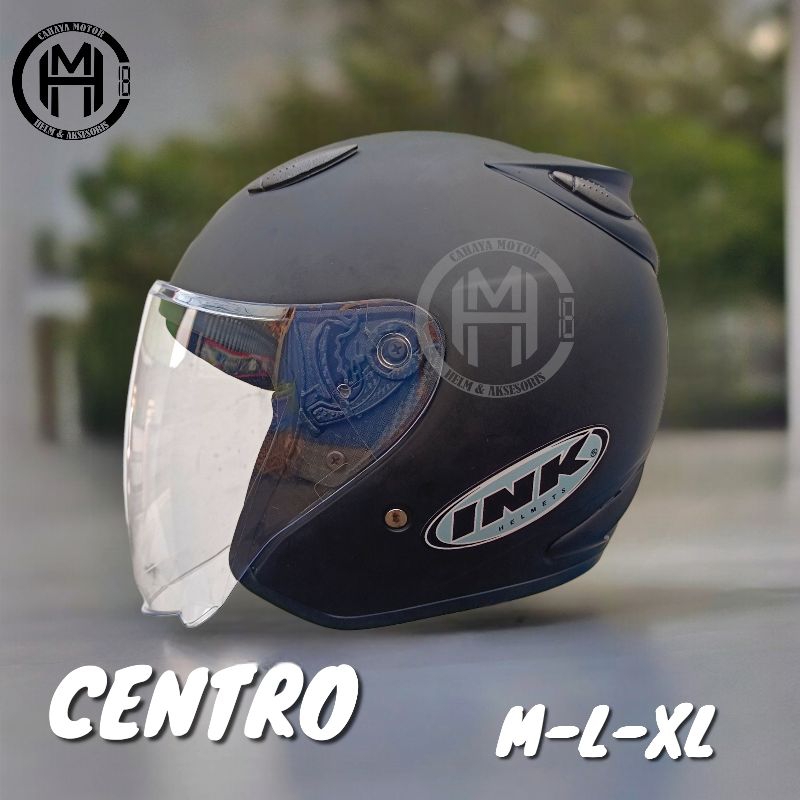Jual HELM INK CENTRO REPLIKA HITAM /BLACK DOF | HELEM SNI busa bisa di ...