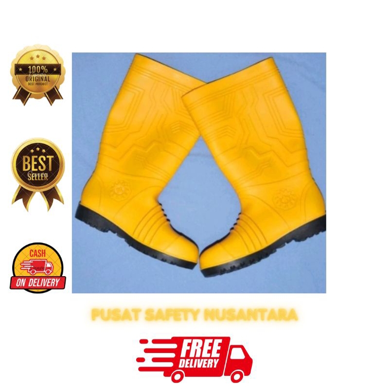 Jual Sepatu Safety BOOT ERGOS Kuning / Sepatu Safety Boot Proyek ...