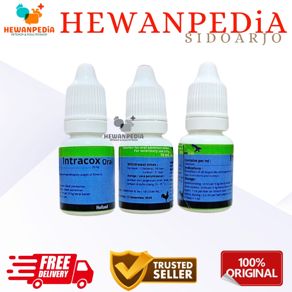 Jual INTRACOX ORAL 10 ml Hewanpedia - Obat Koksidiosis Hewan Koksi ...